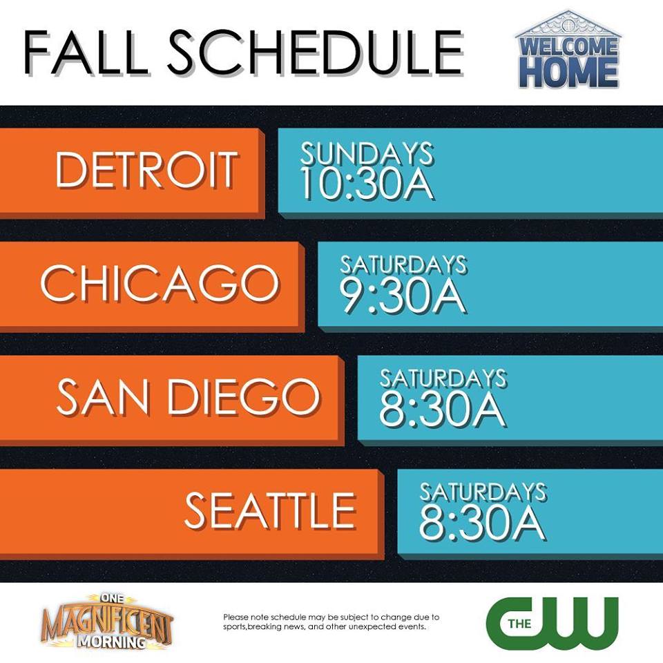 “Welcome Home” viewing schedule on The CW | My U-Haul Story
