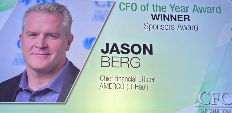 Jason Berg Named FEI 2022 Arizona CFO of the Year | My U-Haul Story
