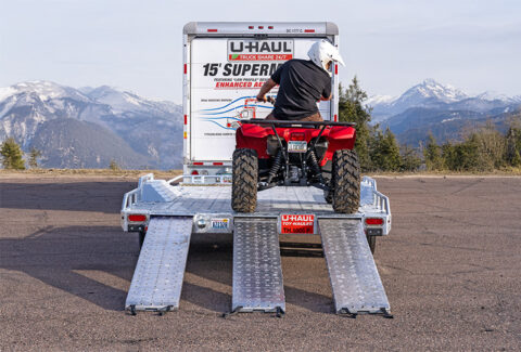 U-Haul Toy Hauler is a New Flatbed Trailer that Changes the Towing Game ...